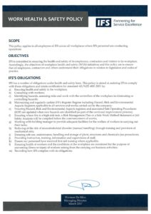 IFS-Work-Health-and-Safety-Policy – IFS- Commercial Cleaning and ...